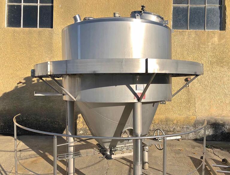 Silo INOX pour vrac 2000 litres 004762