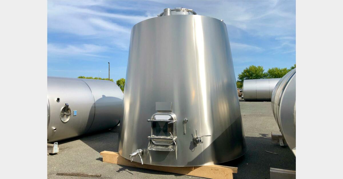 304 stainless steel tank - Tronconical - SERAP - 145 HL - 006831 - Used