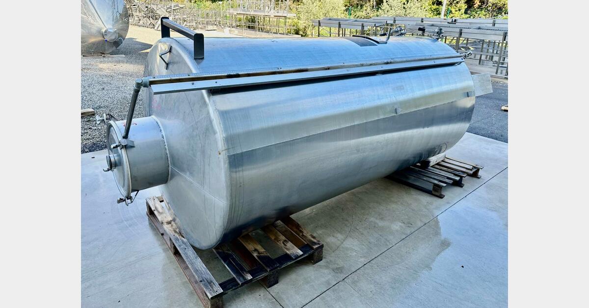 Stainless steel tank - Cylindrical LAGOUARDE - 31 HL 007112