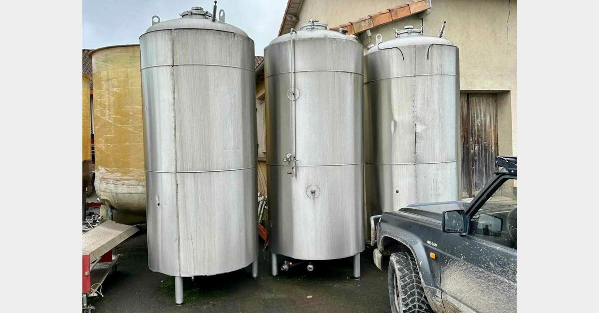 Stainless steel tank on legs - Curved - 007688 - Used