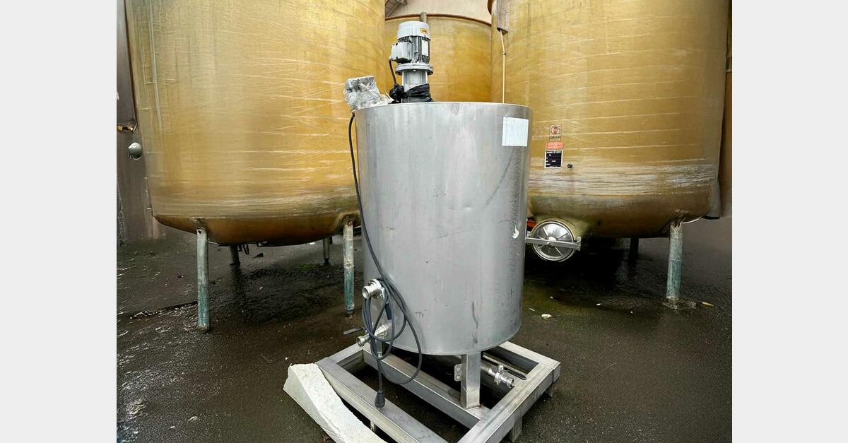 Mixing tank - On mobile frame - 007691 - Used