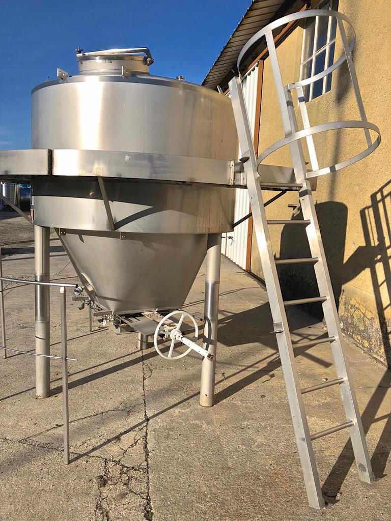 Silo INOX pour vrac 2000 litres 004762